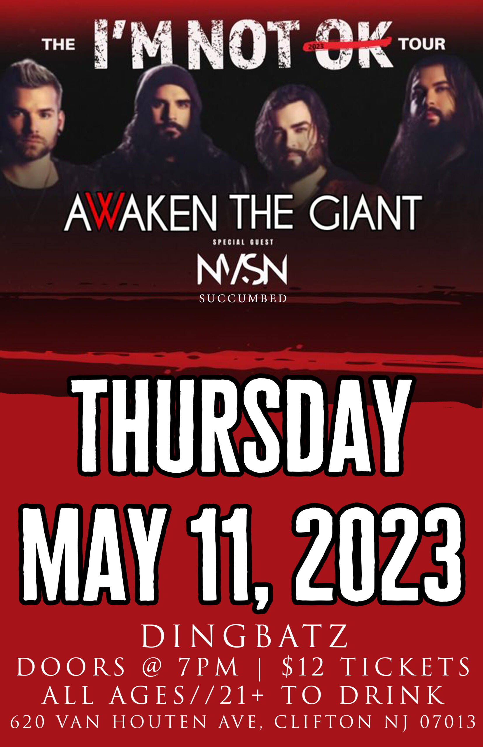 Awaken The Giant / NVSN / Succumbed - Dingbatz